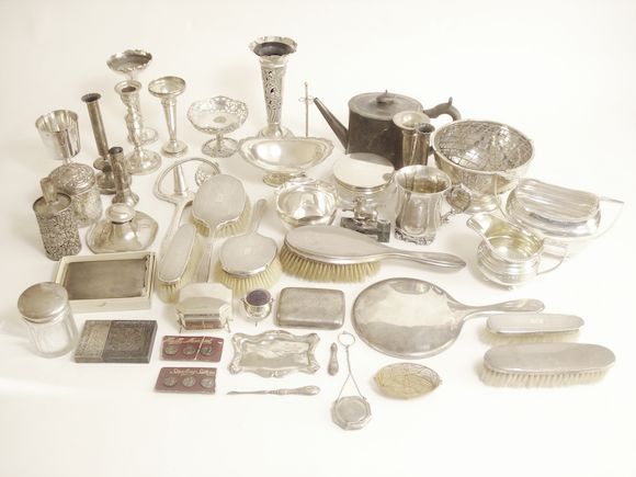 Bonhams : A collection of silver various makers and dates