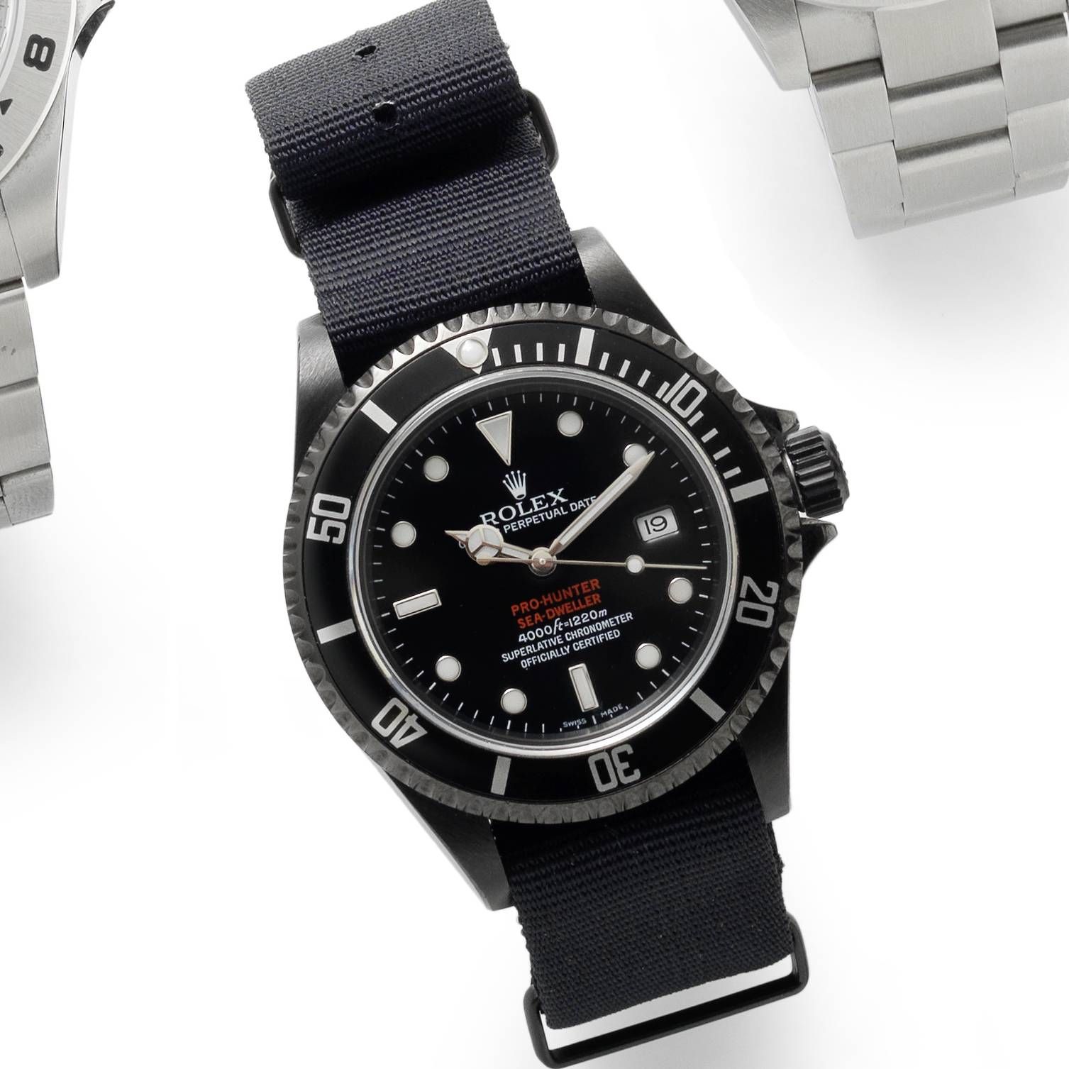 Bonhams : Rolex. A rare DLC coated limited edition automatic calendar ...