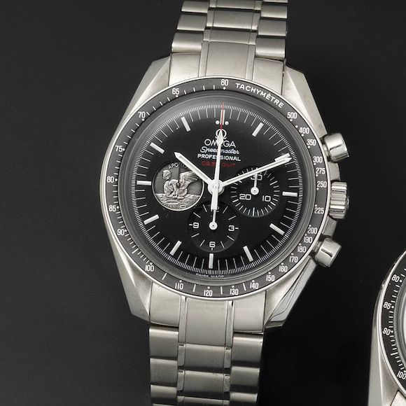 Bonhams : Omega. A stainless steel manual wind chronograph bracelet ...