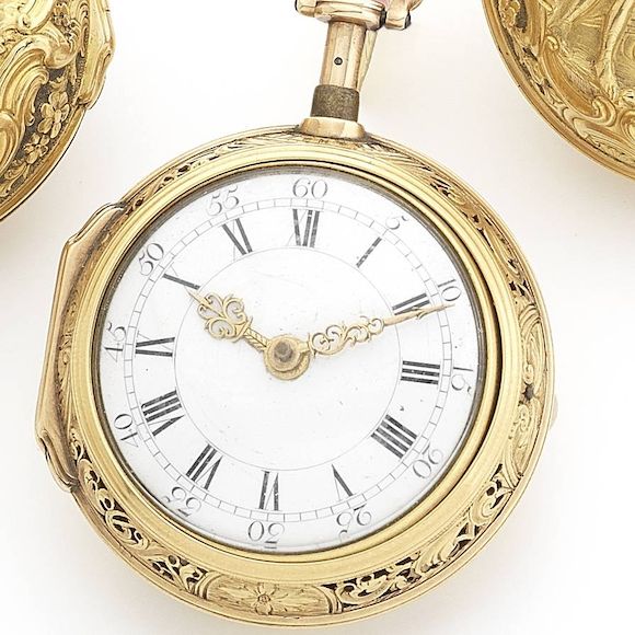 Bonhams : William Garratt. A mid 18th century 22ct gold pair case ...