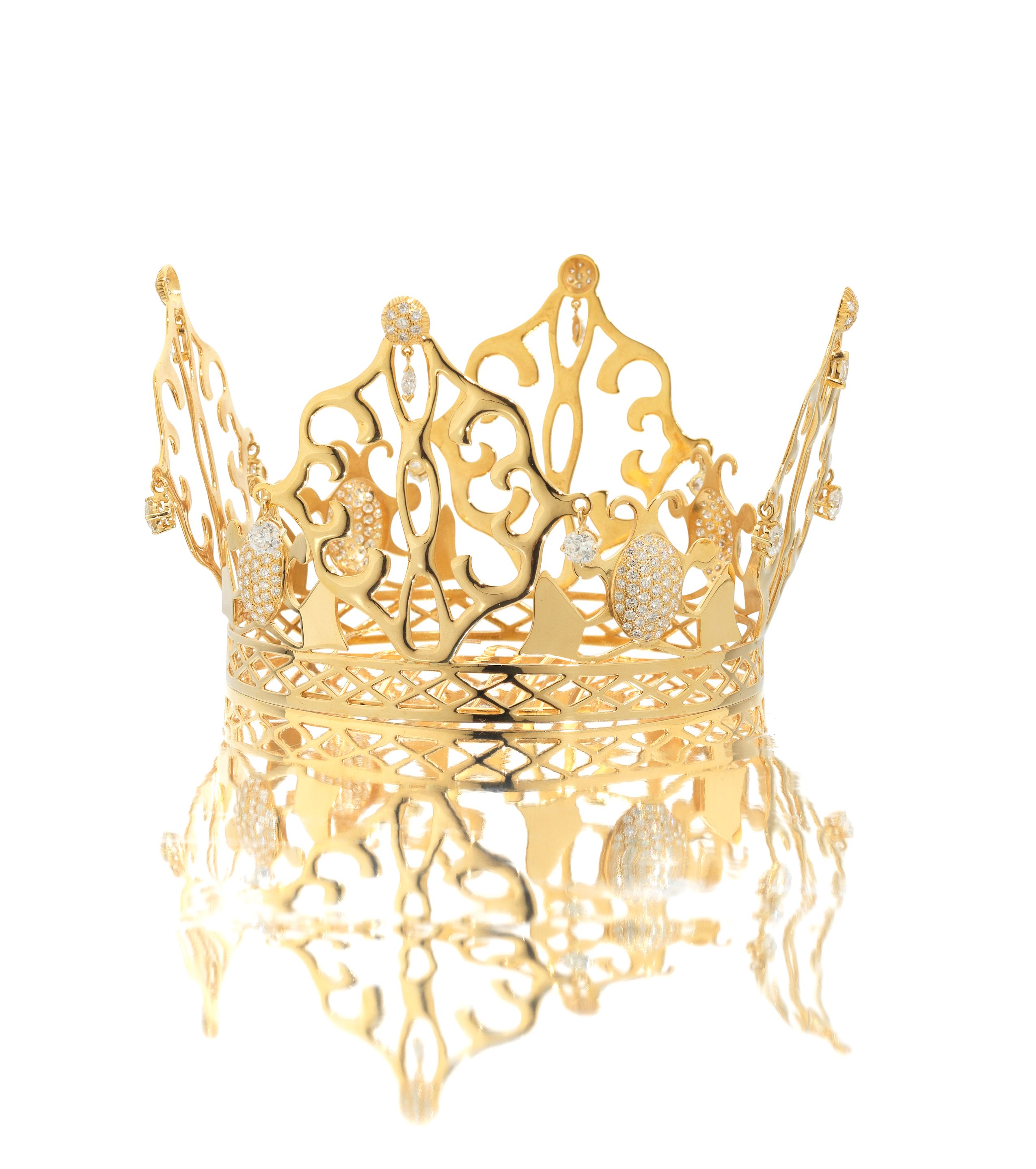 Bonhams : A gold and diamond 'East of Paris' regal coronet, worn by ...