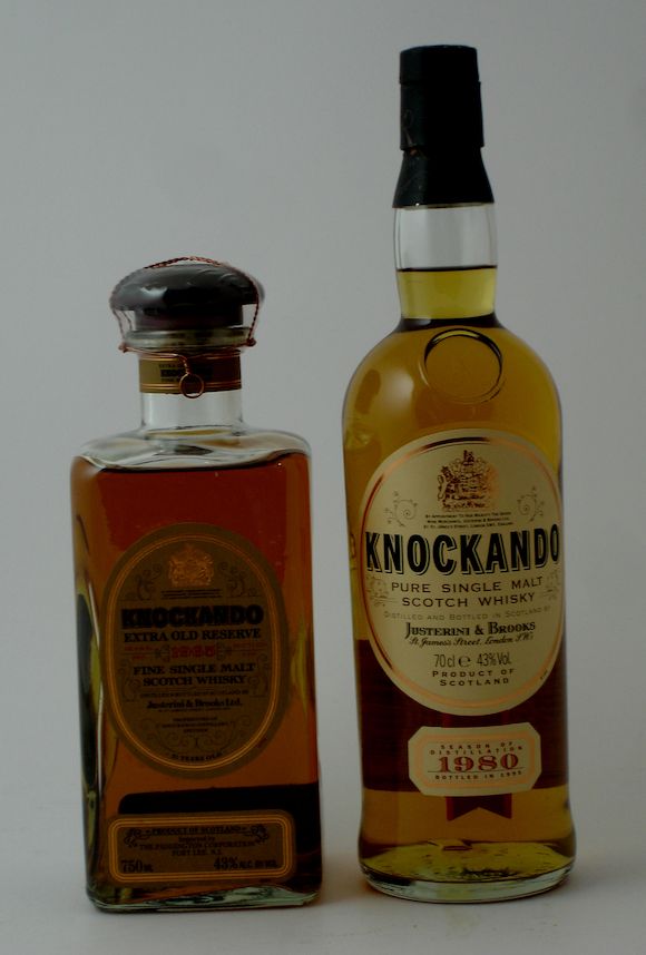 Bonhams : Knockando Extra Old Reserve-21 year old-1965Knockando-1980