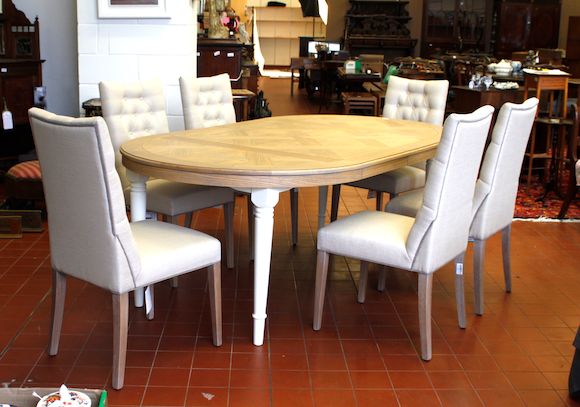 Bonhams : A contemporary Greenwich extending oval dining table, with ...