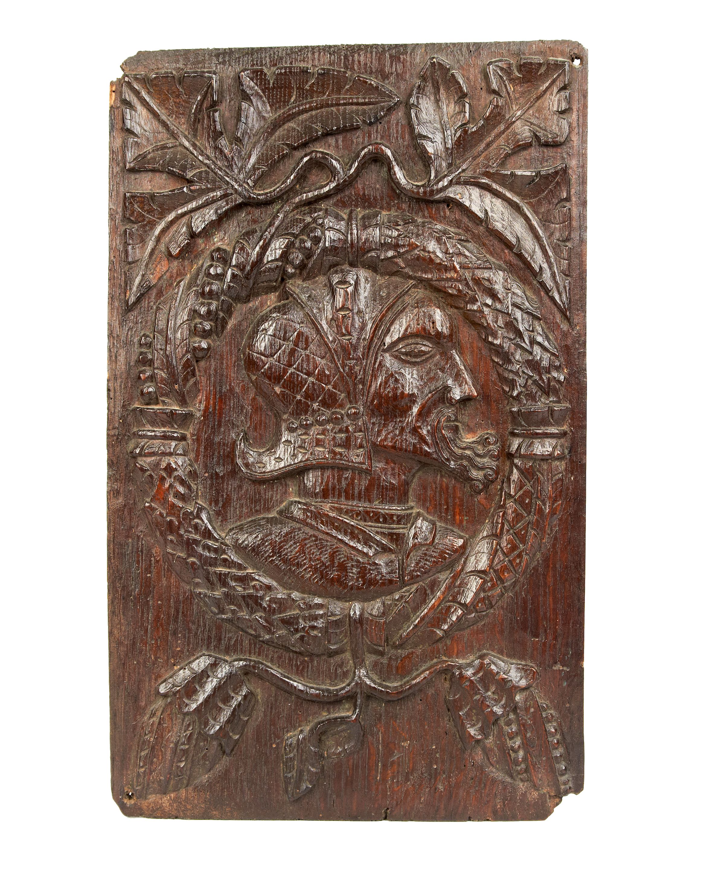 Bonhams : An early 16th century carved oak Romayne panel, English ...