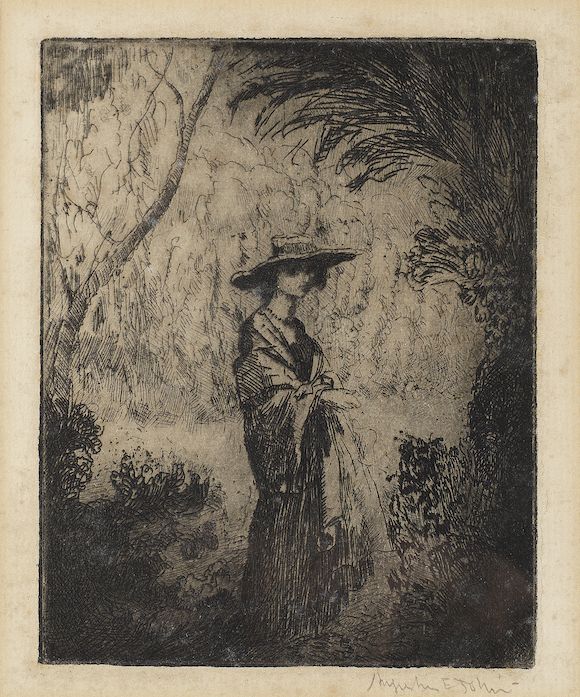 Bonhams : Augustus Edwin John O.M. (British, 1878-1961) Virginia ; Girl ...