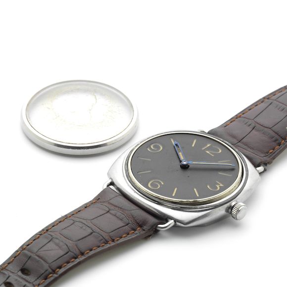 Bonhams : Rolex. A rare stainless steel cushion shape military divers ...