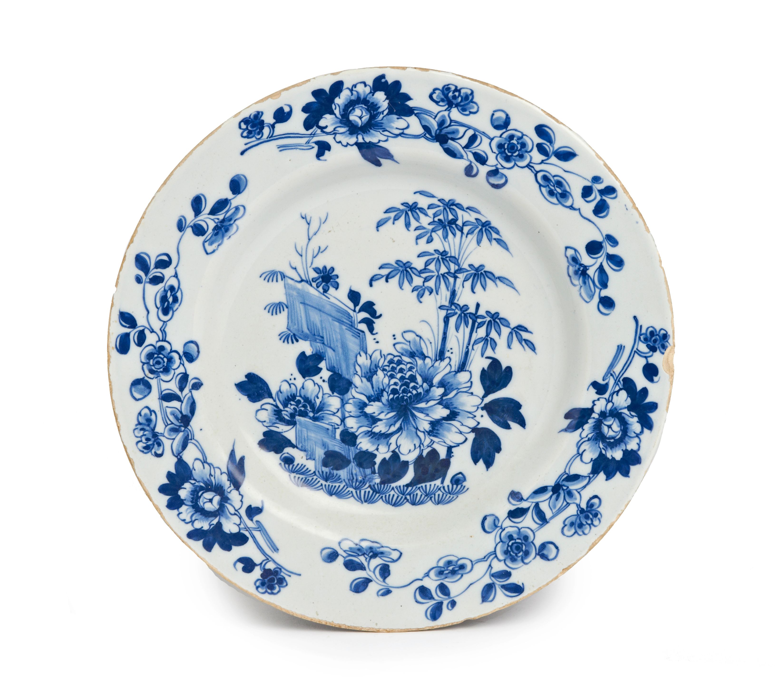 Bonhams : A Delft plate, Liverpool, circa 1760