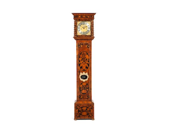 Bonhams : A fine early 18th century marquetry longcase clock with ten ...