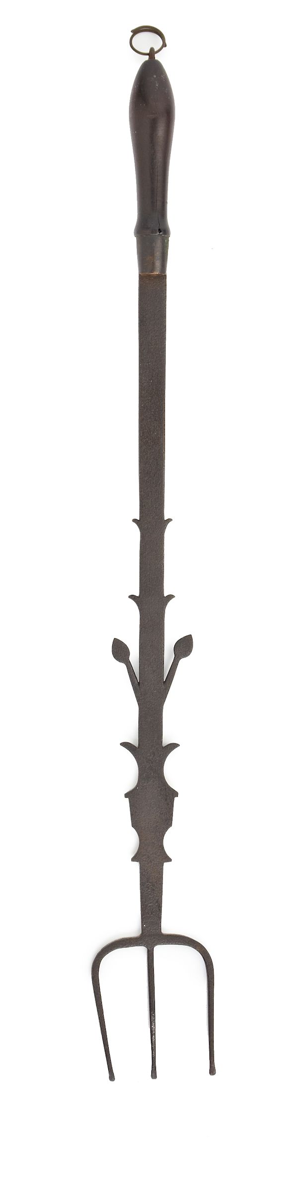 Bonhams : An early 19th century iron and fruitwood three-pronged ...