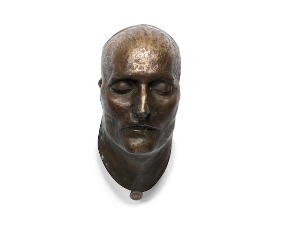 Bonhams : A bronze death mask of Napoleon from the Dr Antommarchi cast