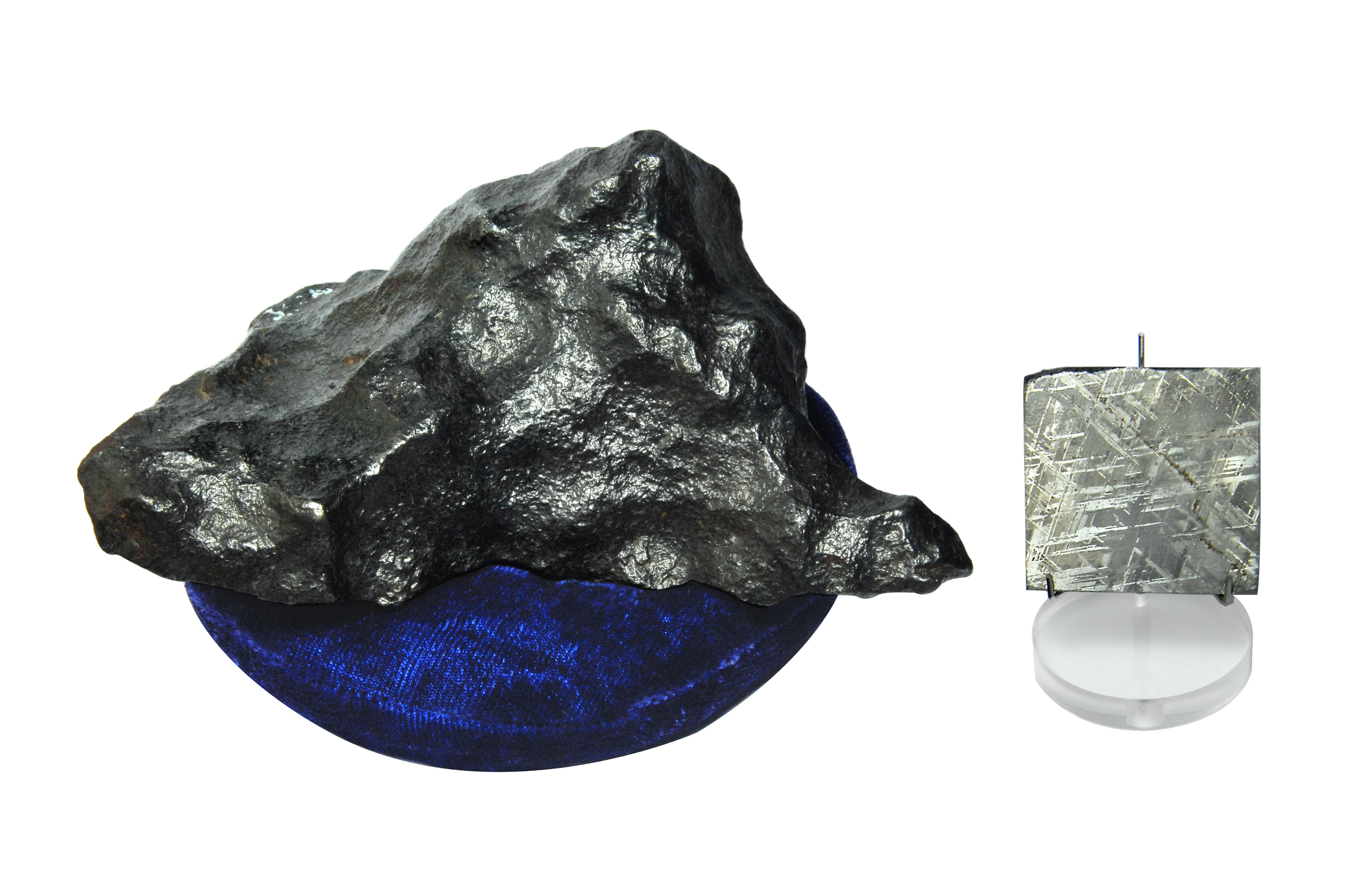 Bonhams A Gibeon Meteorite And A Gibeon Meteorite Slab 2