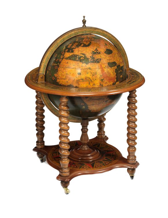 Bonhams : A Greaves & Thomas facsimile globe of Martin Behaims 1492 ...