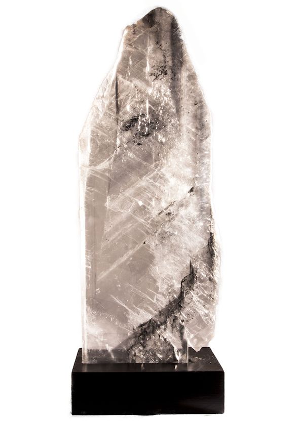 Bonhams : A selenite gypsum specimen,