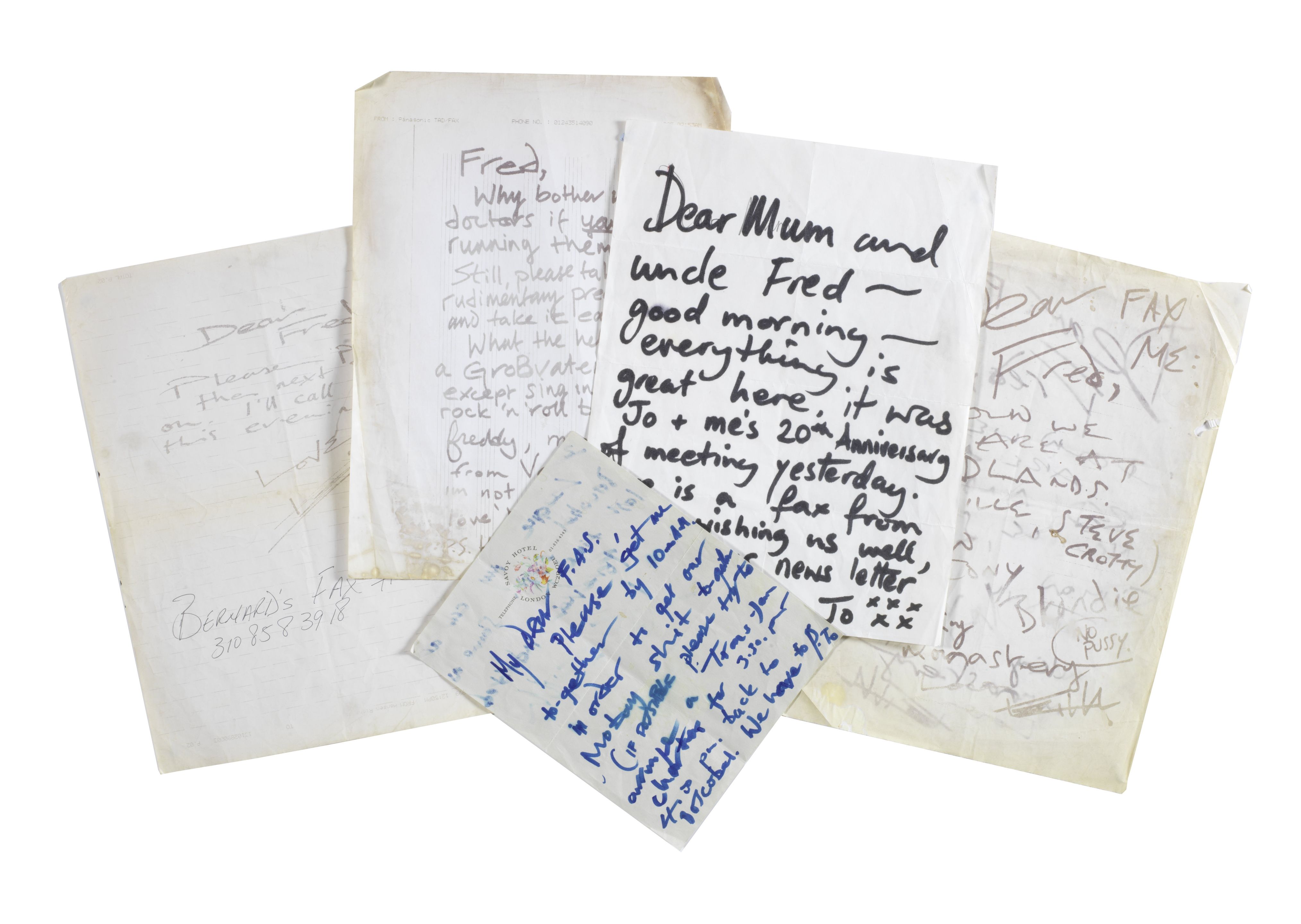 Bonhams : The Rolling Stones Letters from Keith Richards and Ronnie ...