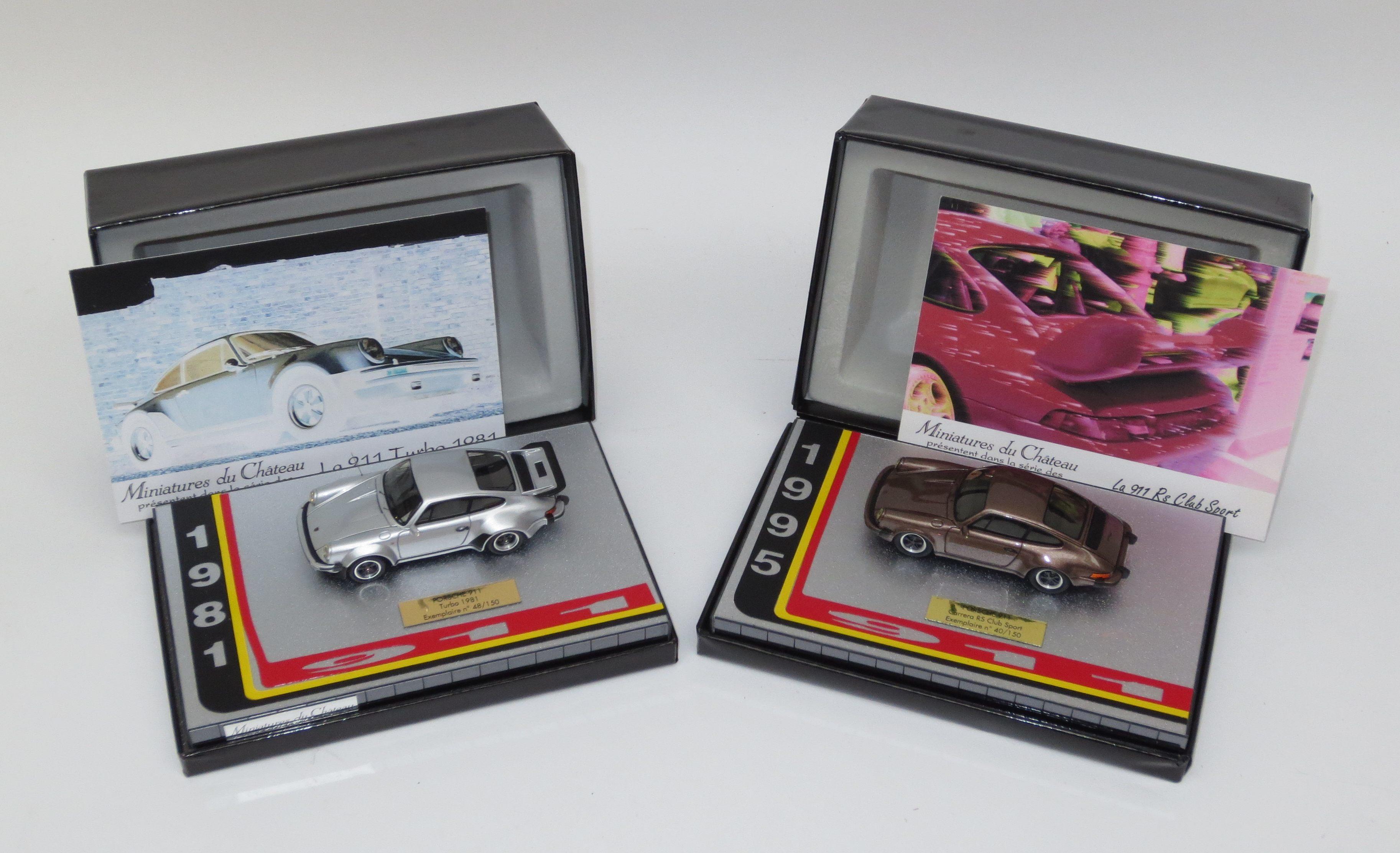 Bonhams Cars : Two 1:43 scale Porsche 911 models by Miniatures de Chateau