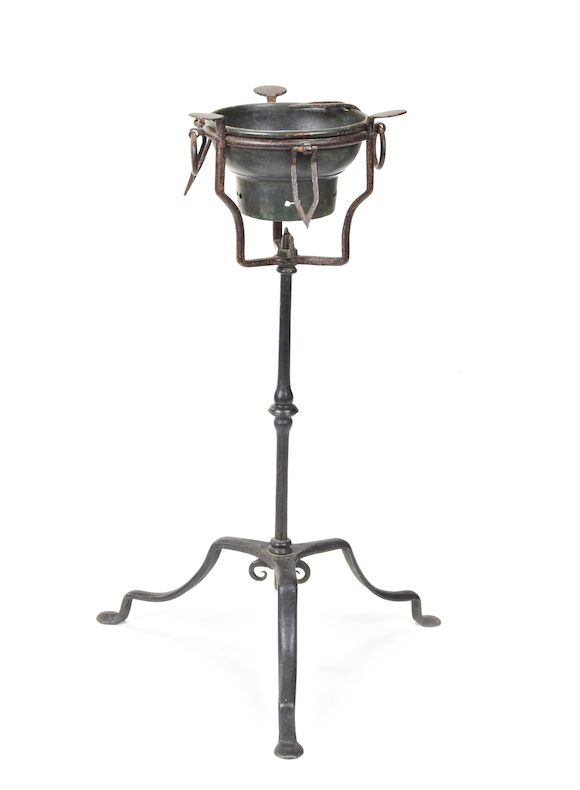 Bonhams : A rare late 17th/early 18th century wrought iron standing ...