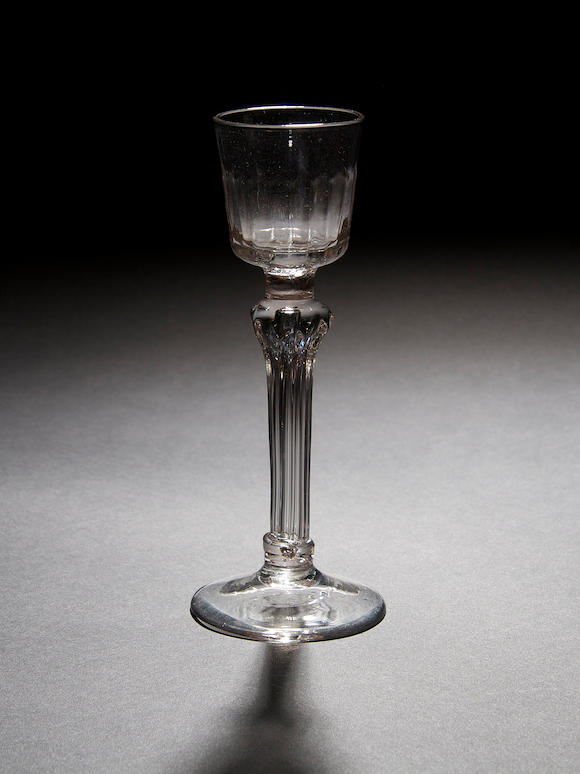 Bonhams A Moulded Stem Cordial Glass Circa 1740
