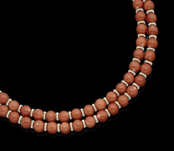 Bonhams A Coral Necklace