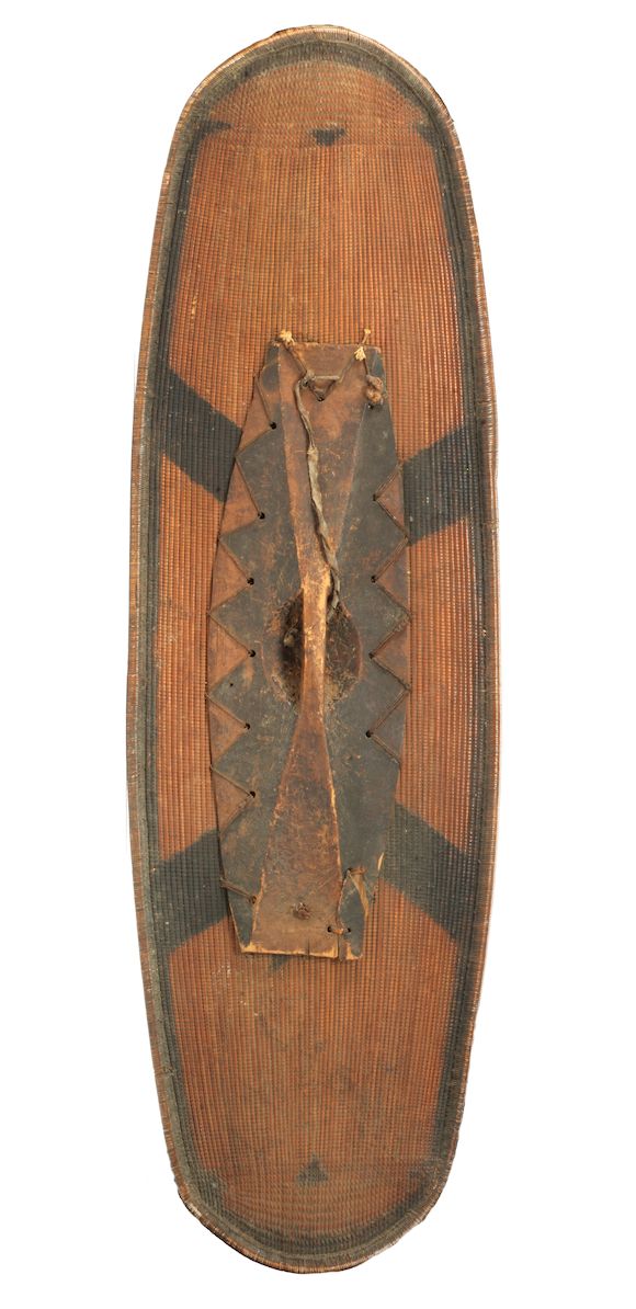 Bonhams : A Ngombe wicker shield, Democratic Republic of the Congo 135. ...