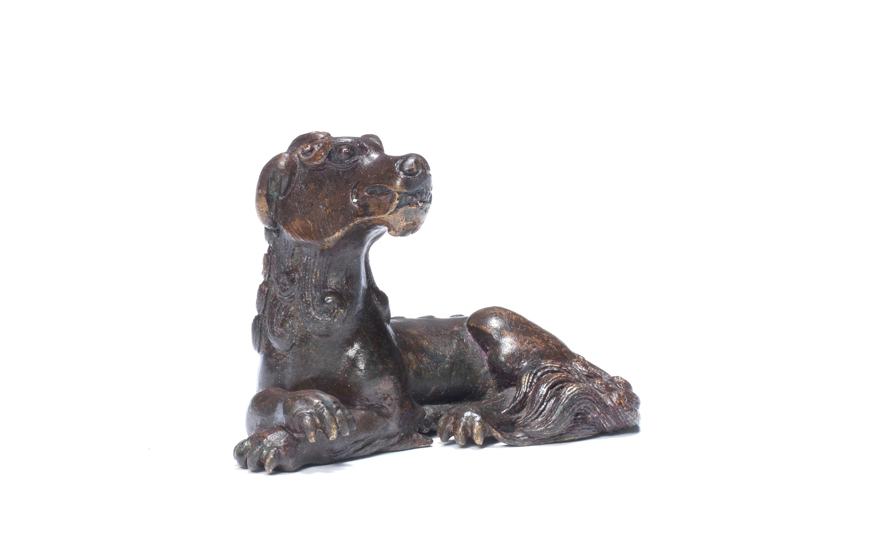 Bonhams : A bronze scroll weight Ming Dynasty