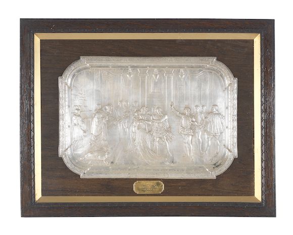 Bonhams : A pair of Victorian electrotype wall plaques with facsimile ...