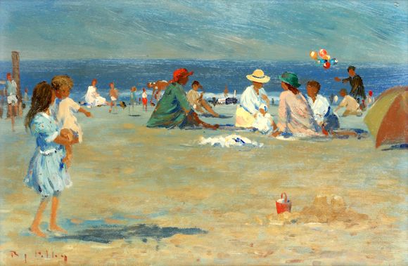 Bonhams : Roy Petley (British, born 1951) At the seaside