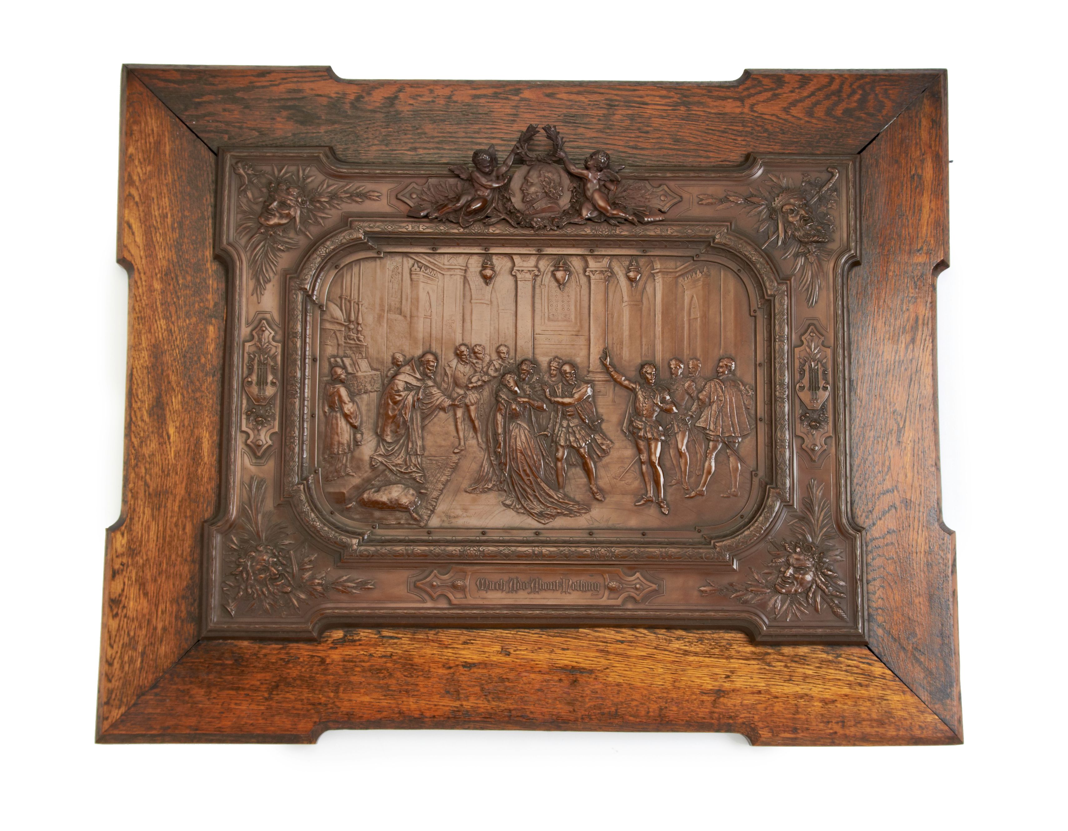 Bonhams : A pair of late Victorian repoussé copper plaques, depicting ...
