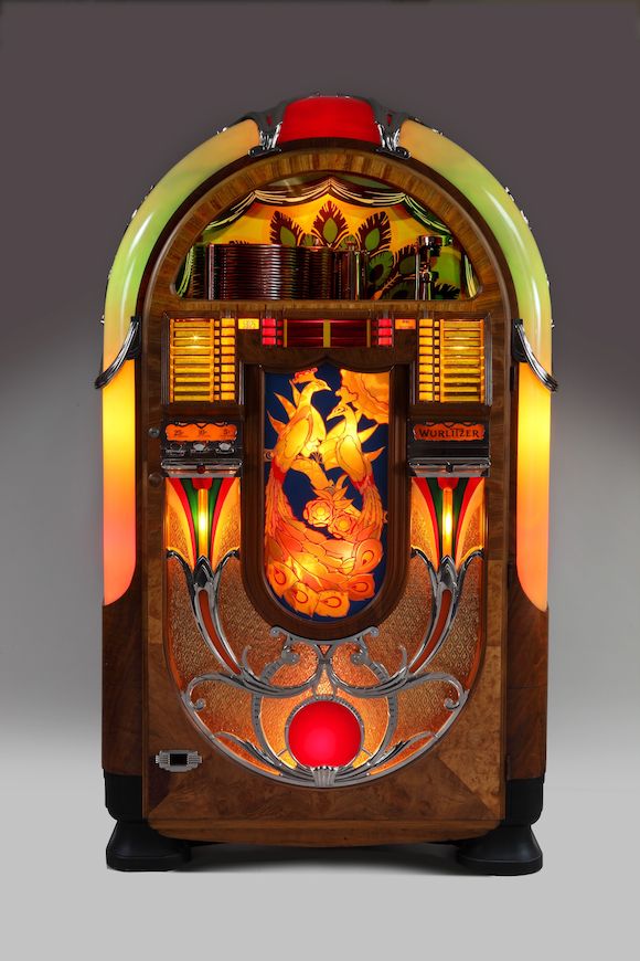 Bonhams : A rare Wurlitzer "Peacock" type 850 jukebox, American, 1941,