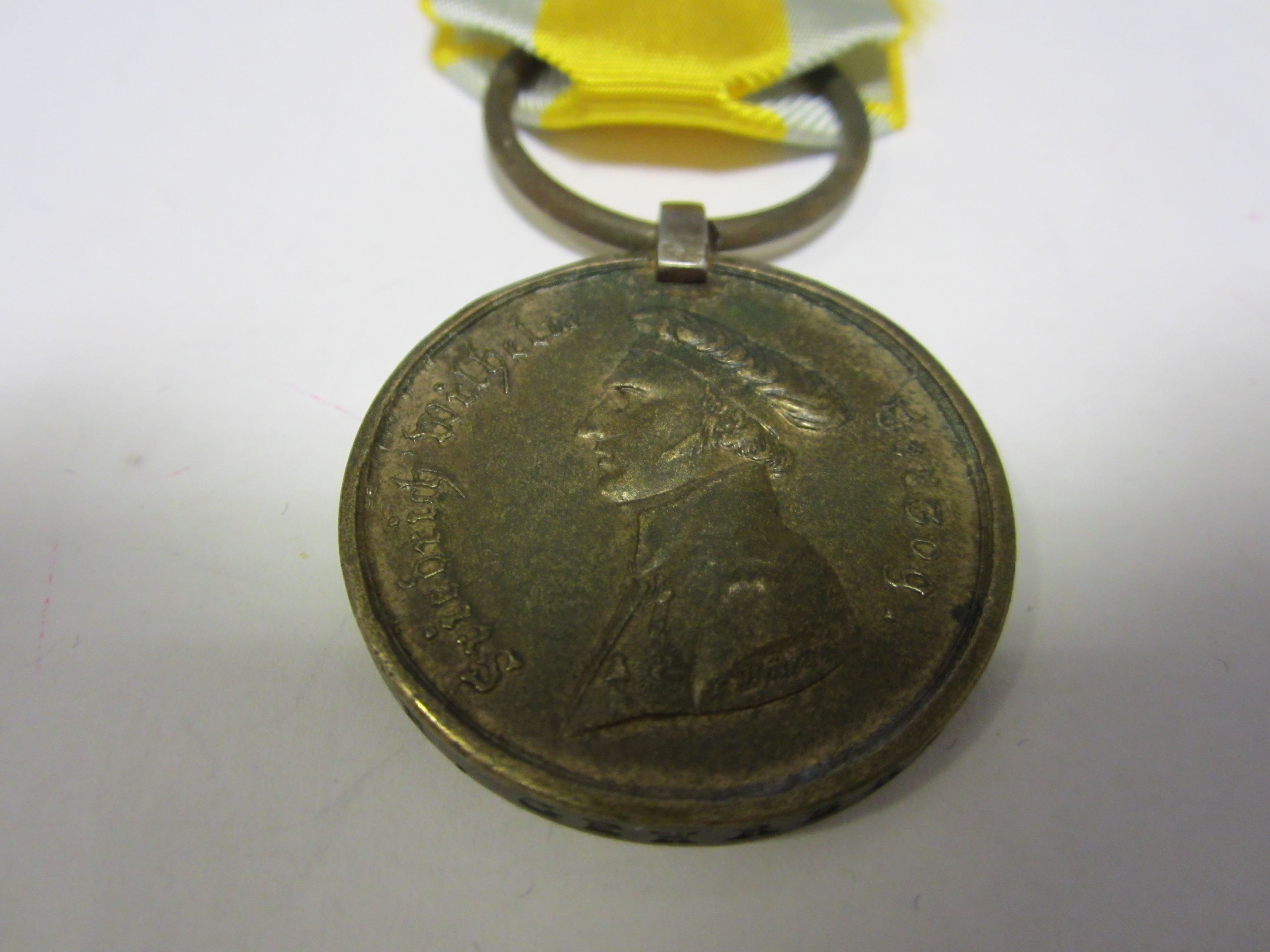 Bonhams : Brunswick Medal for Waterloo 1815,