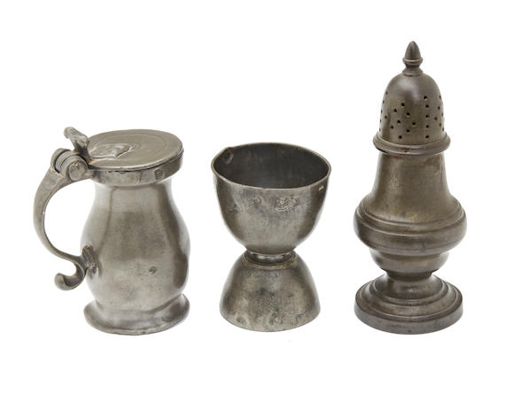 Bonhams A George Iii Gill Oews Double Volute Baluster Pewter