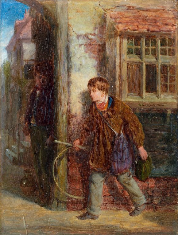 Bonhams : William Henry Knight (British, 1823-1863) The fox in ambush