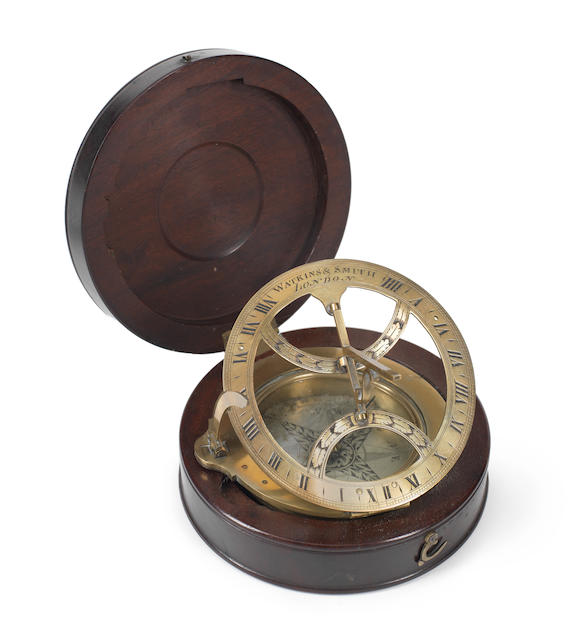 Bonhams A Good Watkins And Smith Brass Universal Equinoctial Dial