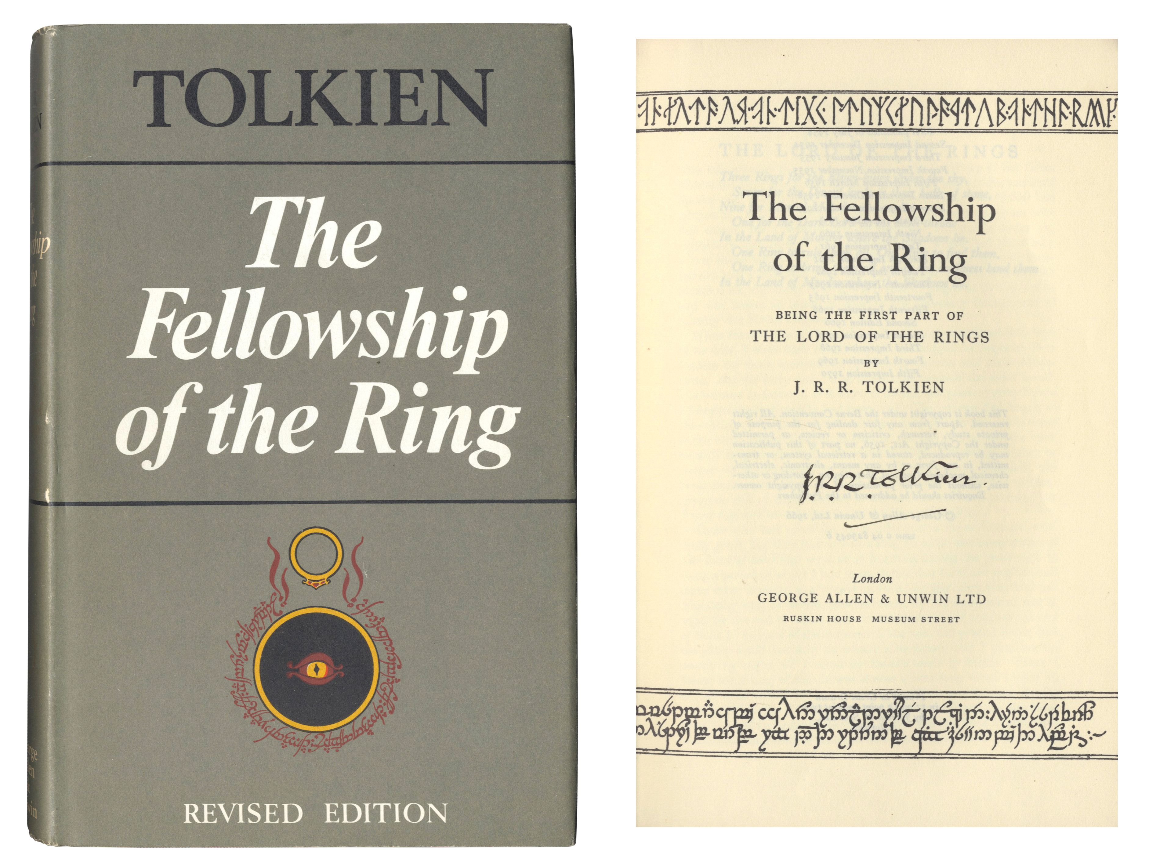 Bonhams : TOLKIEN (J.R.R.) The Lord of the Rings, 3 vol., revised ...
