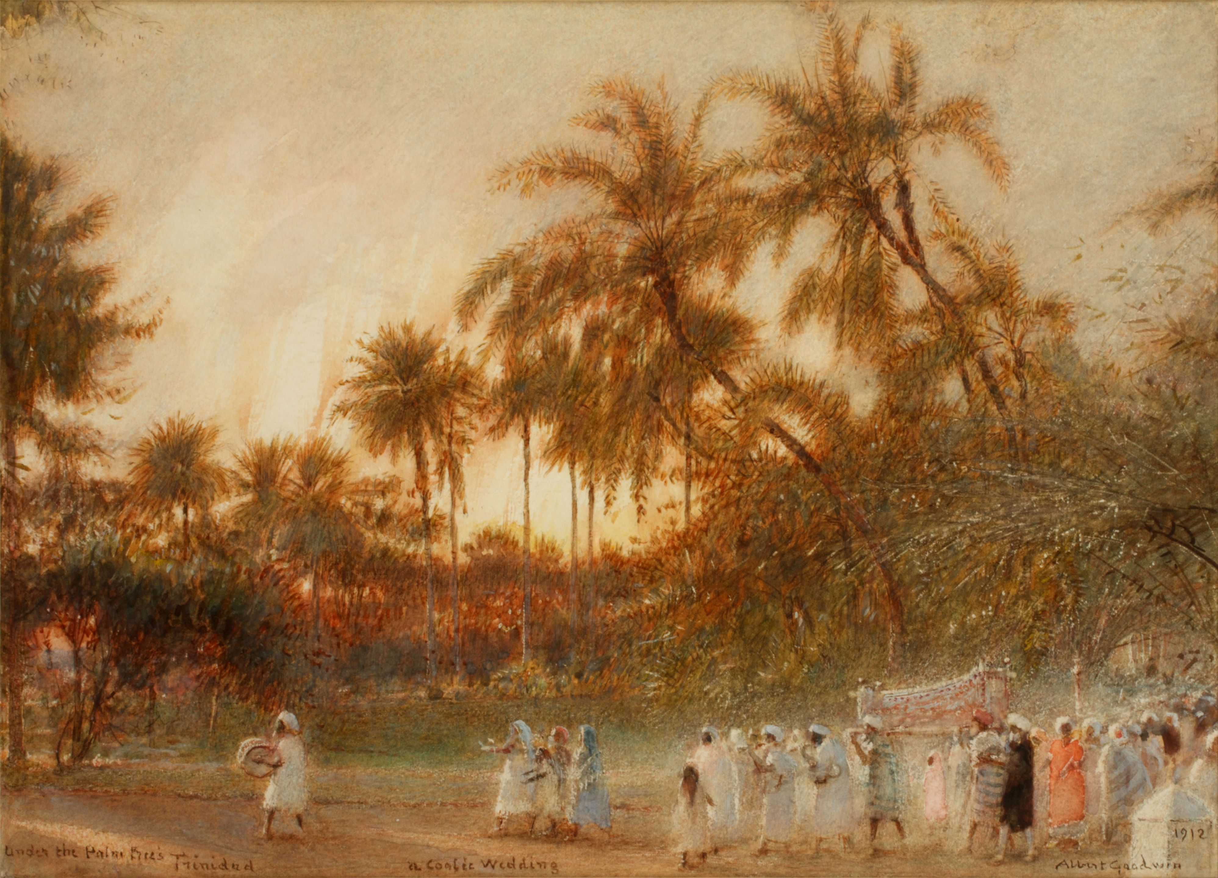 Bonhams : Albert Goodwin, RWS (British, 1845-1932) Under the Palm Trees ...