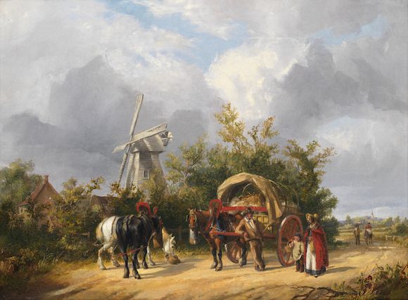Bonhams : Arthur James Stark (British, 1831-1902) A country road