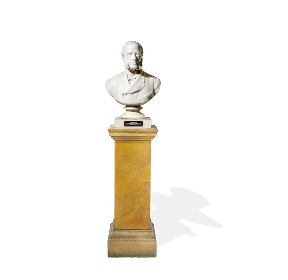 Bonhams : Richard Belt, Britis, (1851-1917): A sculpted white marble ...