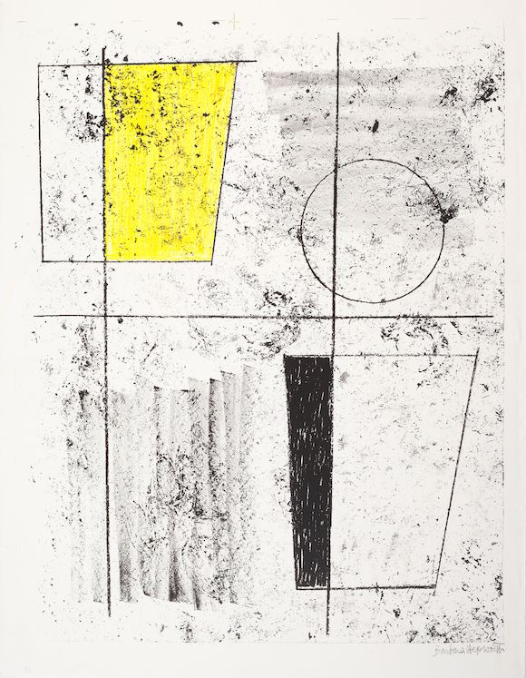 Bonhams : Dame Barbara Hepworth (British, 1903-1975) Three Forms Assembling Lithograph printed ...