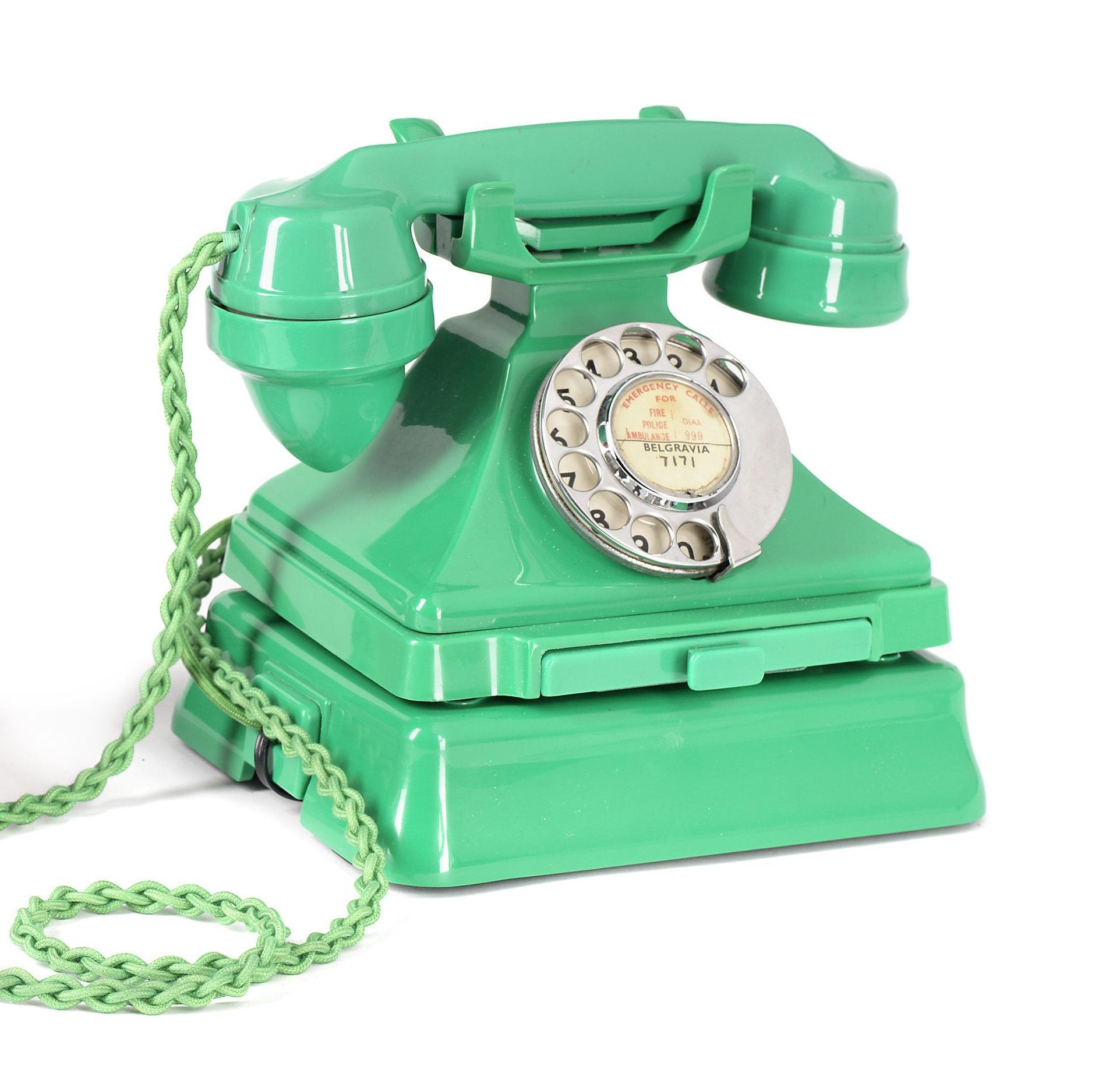 Bonhams : A rare type 200 jade green bakelite telephone-on-bellbox ...