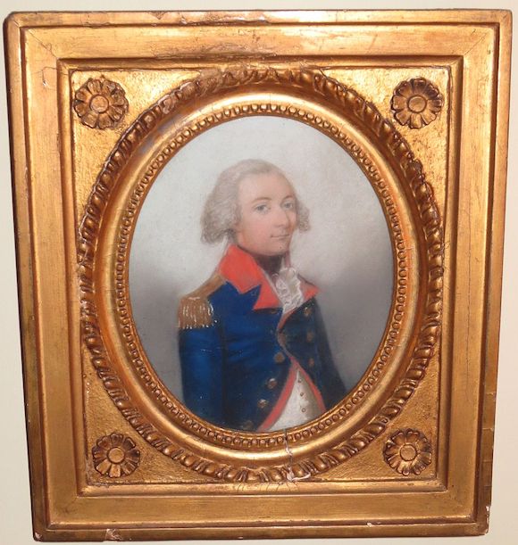 Bonhams : English School, 18th Century Portrait of Captain Fraser
