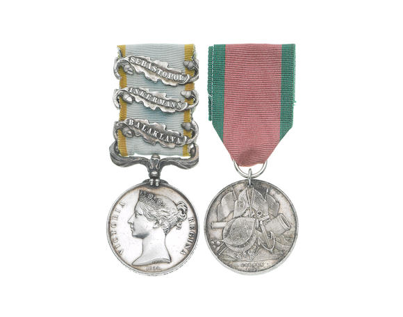 Bonhams Pair To Private Jsmith 2nd Dragoons