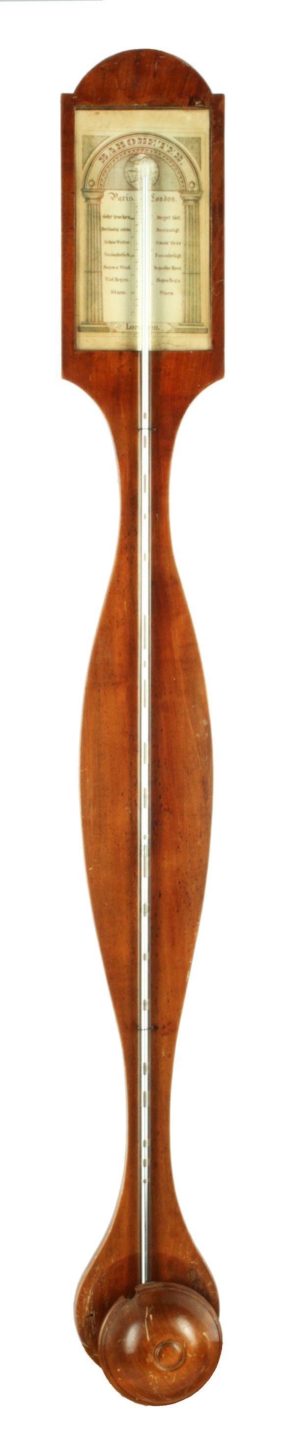 Bonhams : A 19th Century stick barometer With printed paper dial by ...