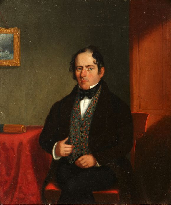 Bonhams : English School, mid 19th Century Portrait of a gentleman ...