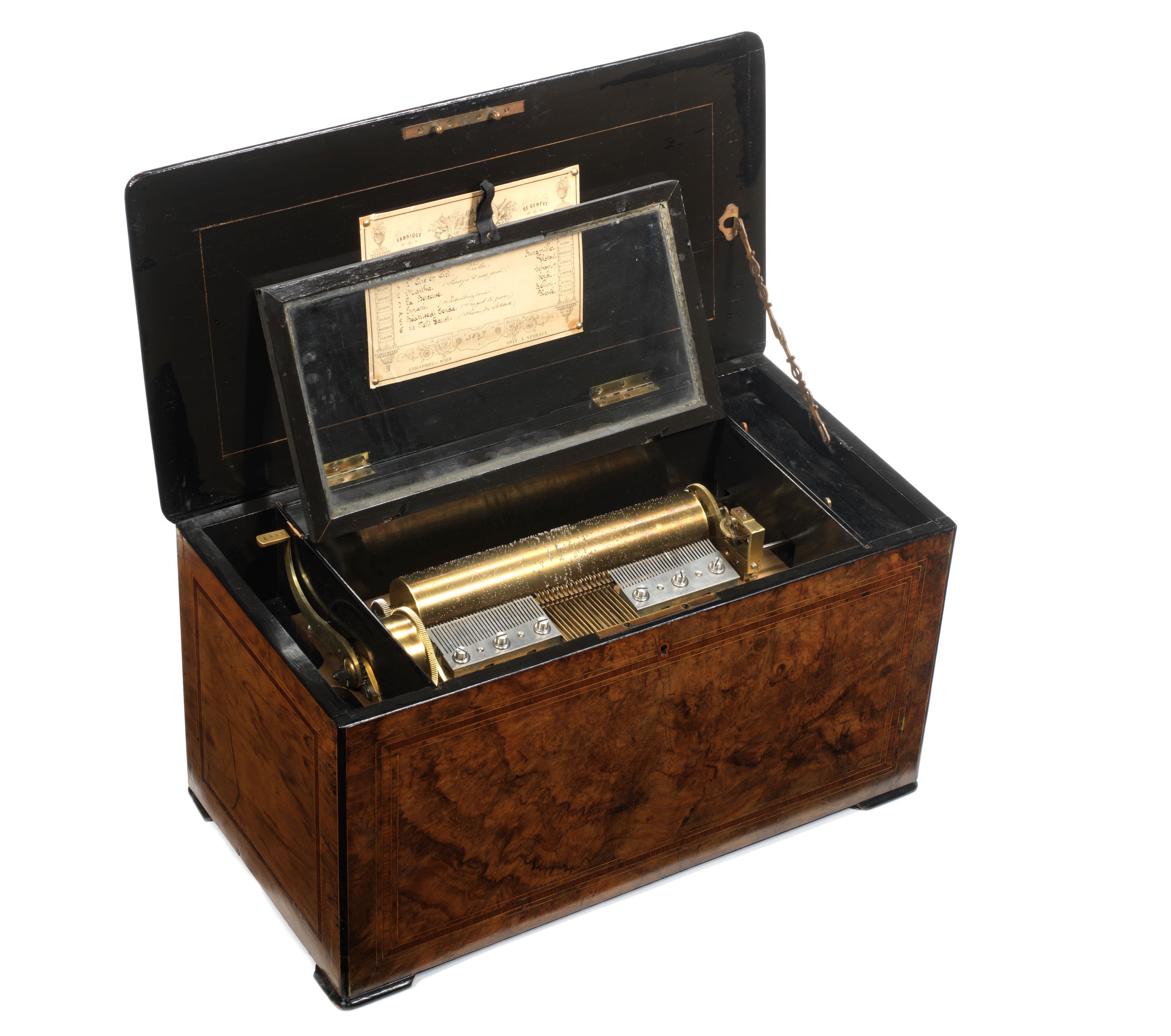 Bonhams : A Paillard organ celeste cylinder musical box, Swiss, circa 1870,