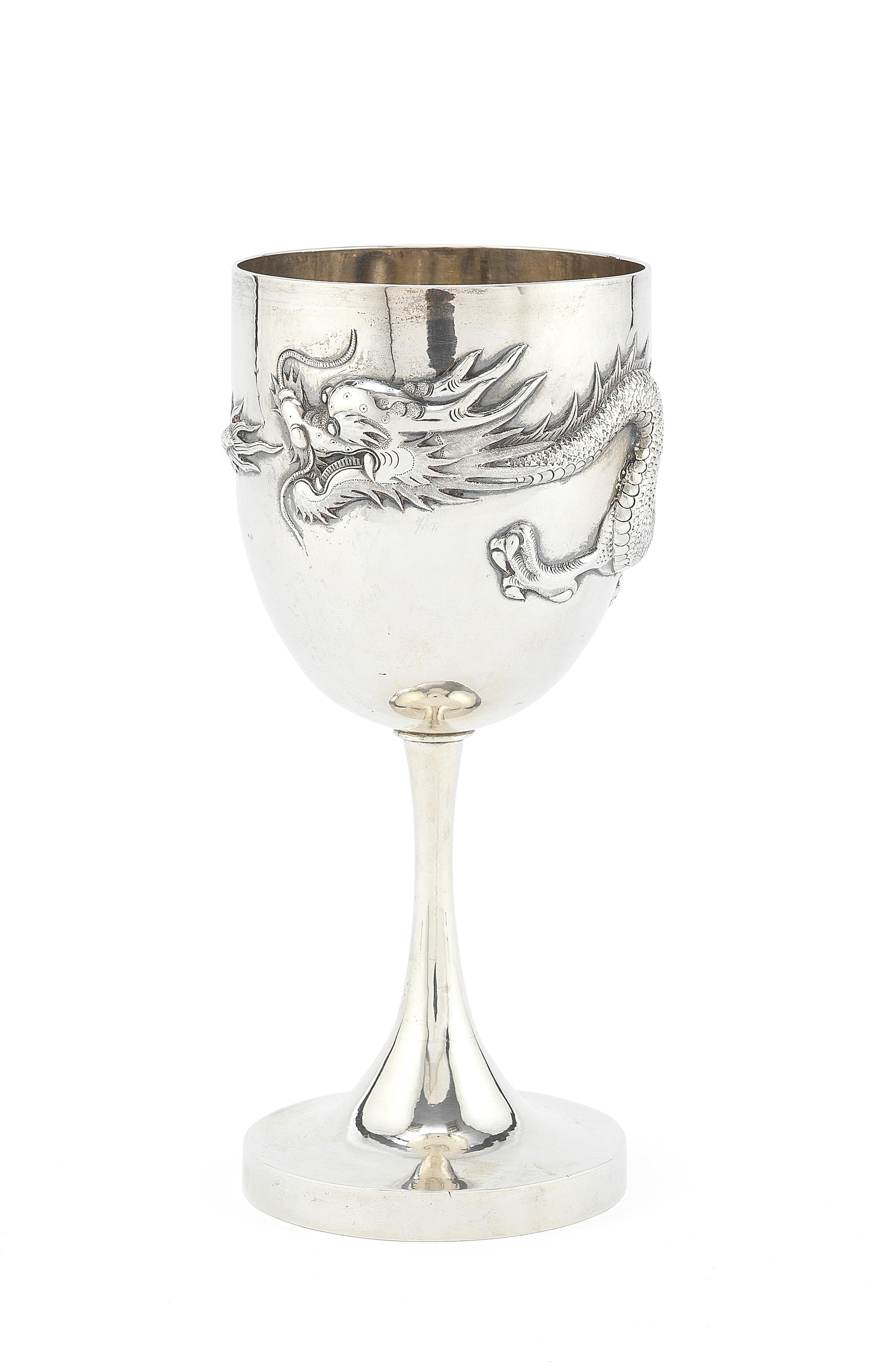 Bonhams A Late 19th Early 20th Century Chinese Export Silver Goblet