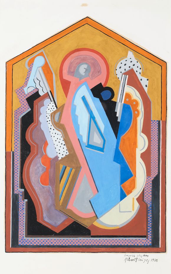 Bonhams : Albert Gleizes (French, 1881-1953) Composition à trois thémes ...