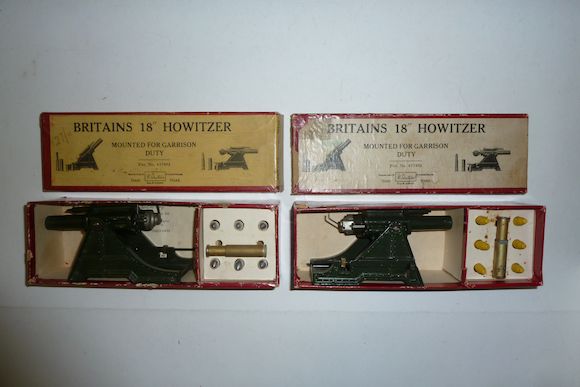 Bonhams : Britains RARE sets 2106, 18inch Howitzer, Garrison mounting 2