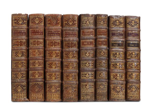 Bonhams : BOURDOT DE RICHEBOURG (CHARLES A.) Nouveau coutumier general ...
