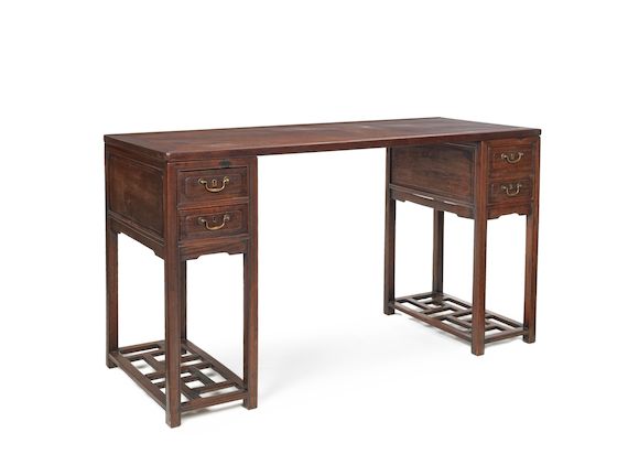 Bonhams : A Chinese late 18th/early 19th century padouk or rosewood ...