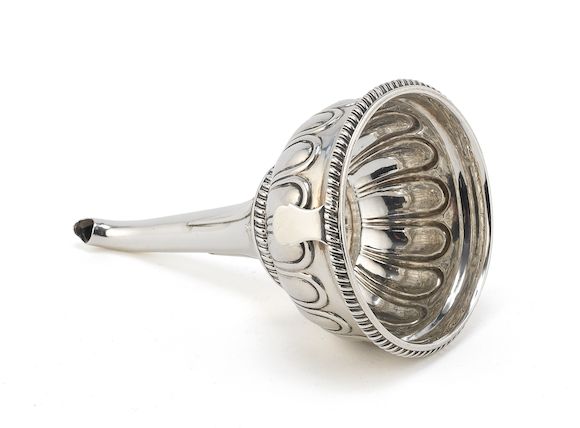 Bonhams : A George III Scottish silver wine funnel duty mark and ...
