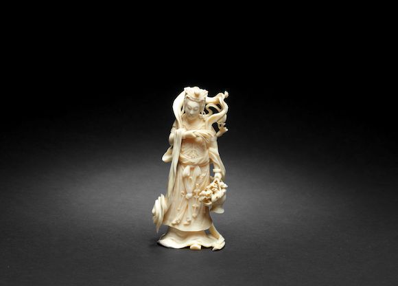 Bonhams : An ivory figure of a Chinese Immortal By Minami, Meiji Period